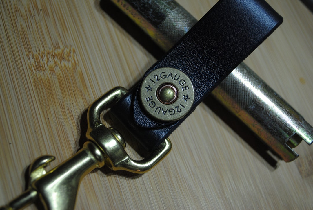 Leather Key Fob With 12-gauge Snap - Etsy