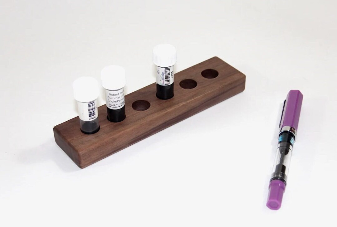 Fountain Pen 6 Inkwell Dinky Dip Calligraphy Vial Storage Display ...