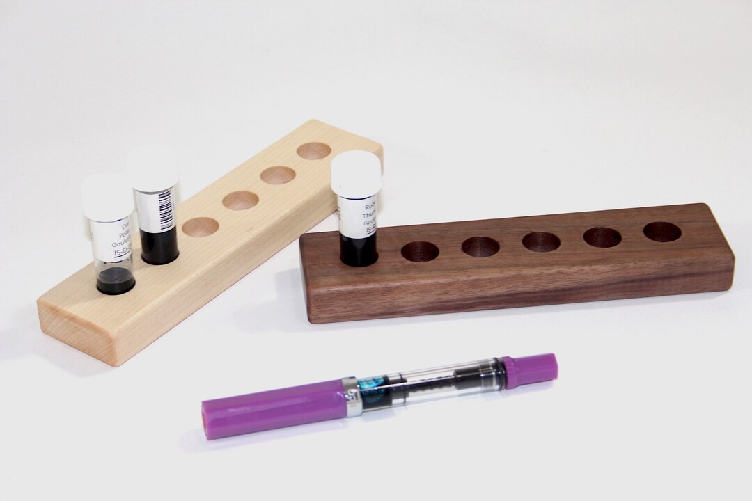 Fountain Pen 6 Inkwell Ink Dinky Dip Calligraphy Sample Vial Storage ...