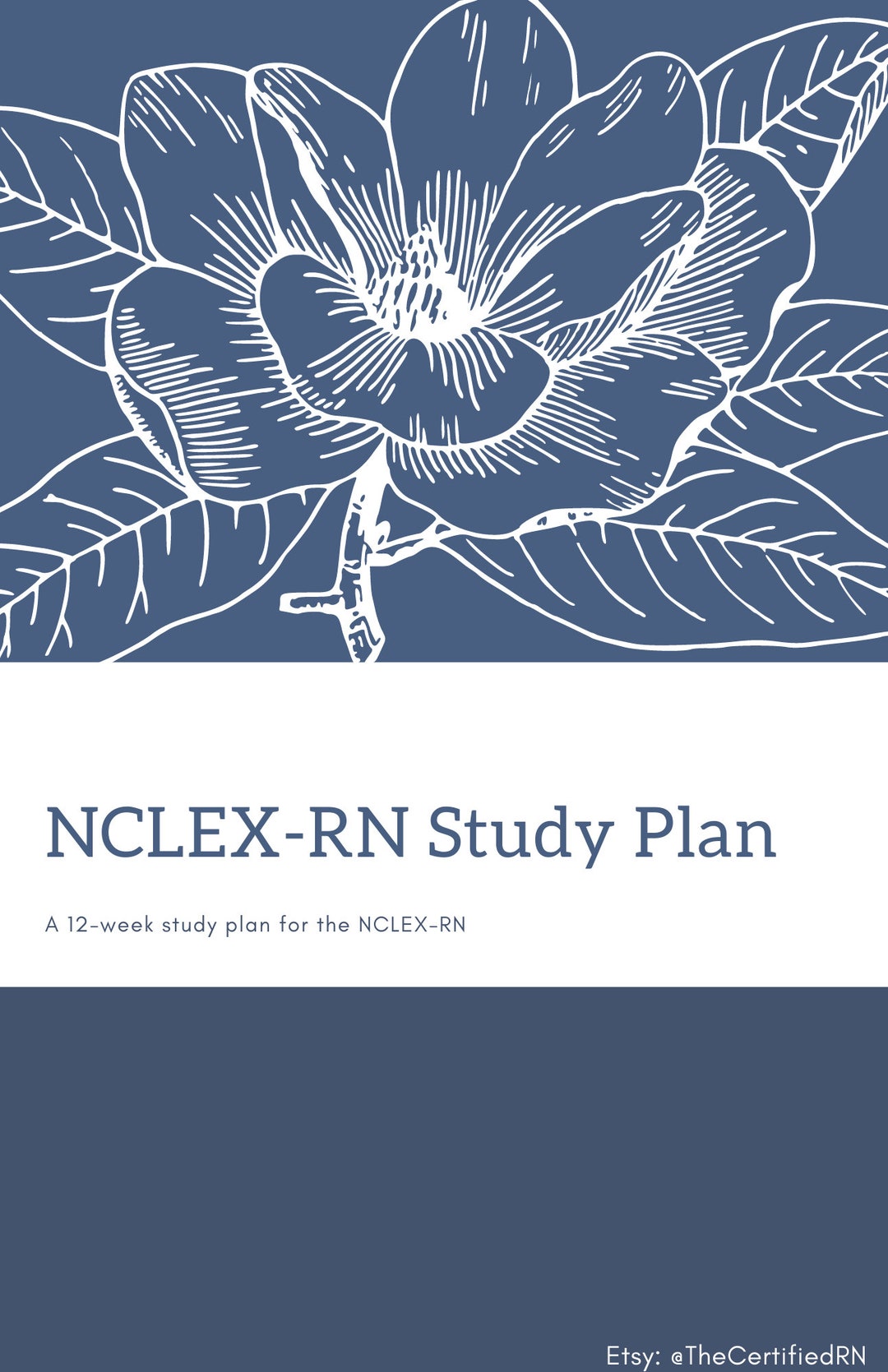 NCLEX-RN 12 Week Study Plan - Etsy