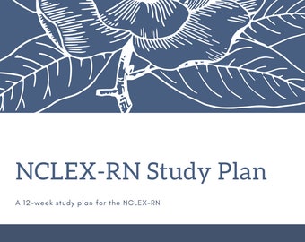 3 Week NCLEX Study Plan - Etsy