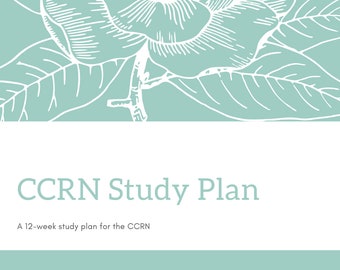 NCLEX-RN 12 Week Study Plan - Etsy