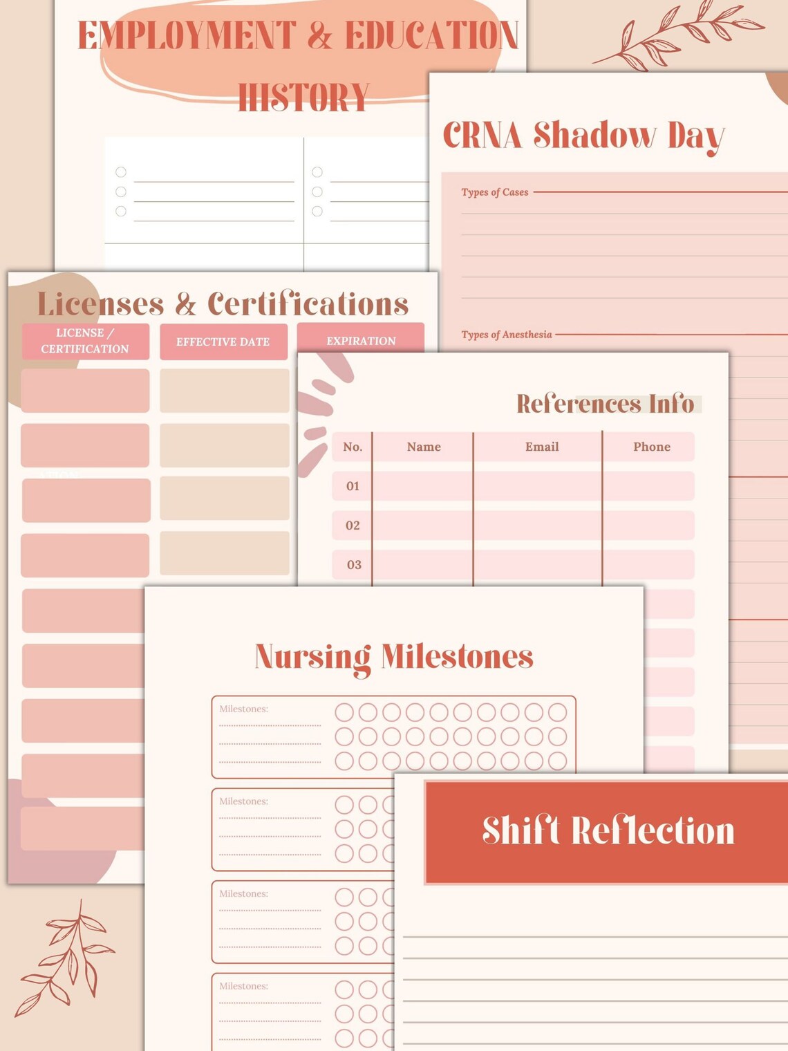 CRNA Application Planner Notebook - Etsy