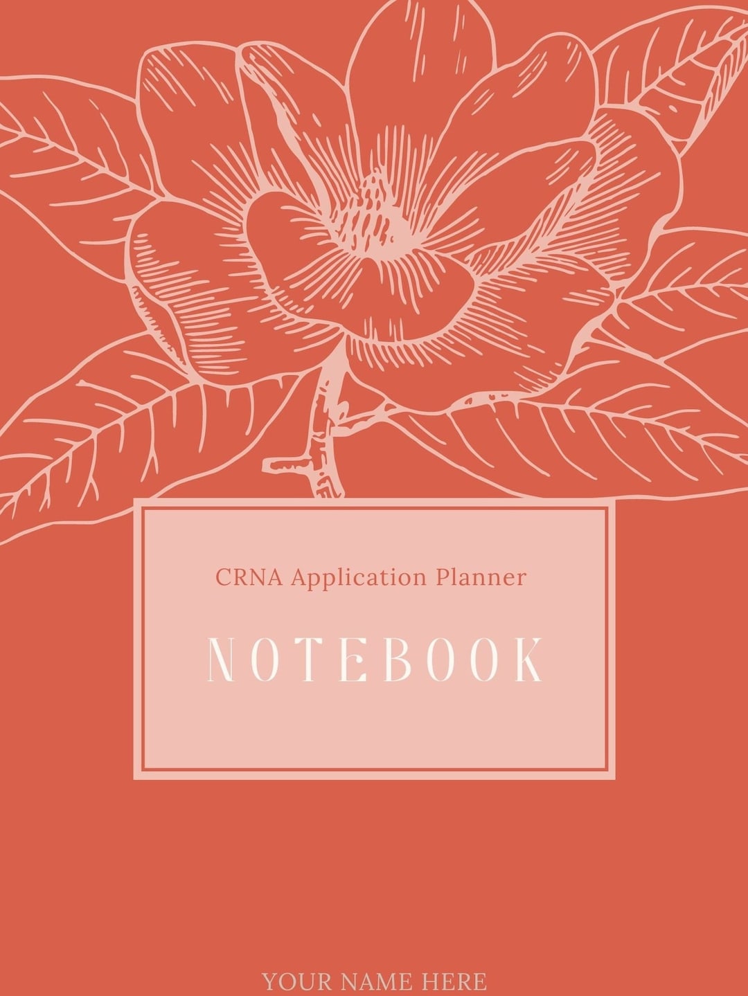 CRNA Application Planner Notebook - Etsy