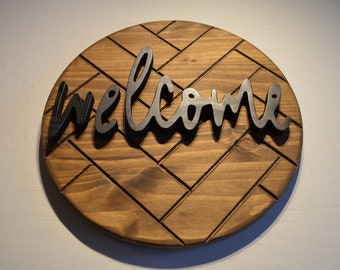 Chevron Welcome Sign | Etsy