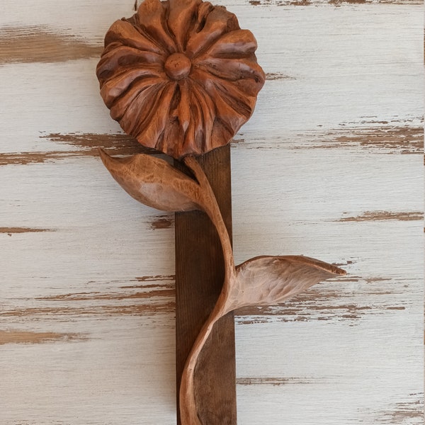 Flower Wood Carving - Etsy