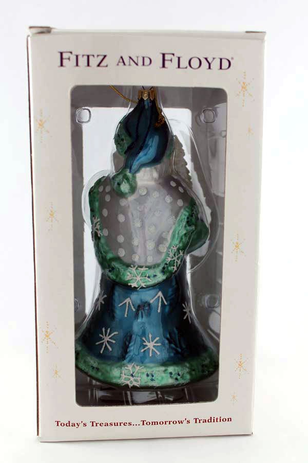 Crystal Winter Santa Fitz and Floyd Large Glass Ornament - Etsy