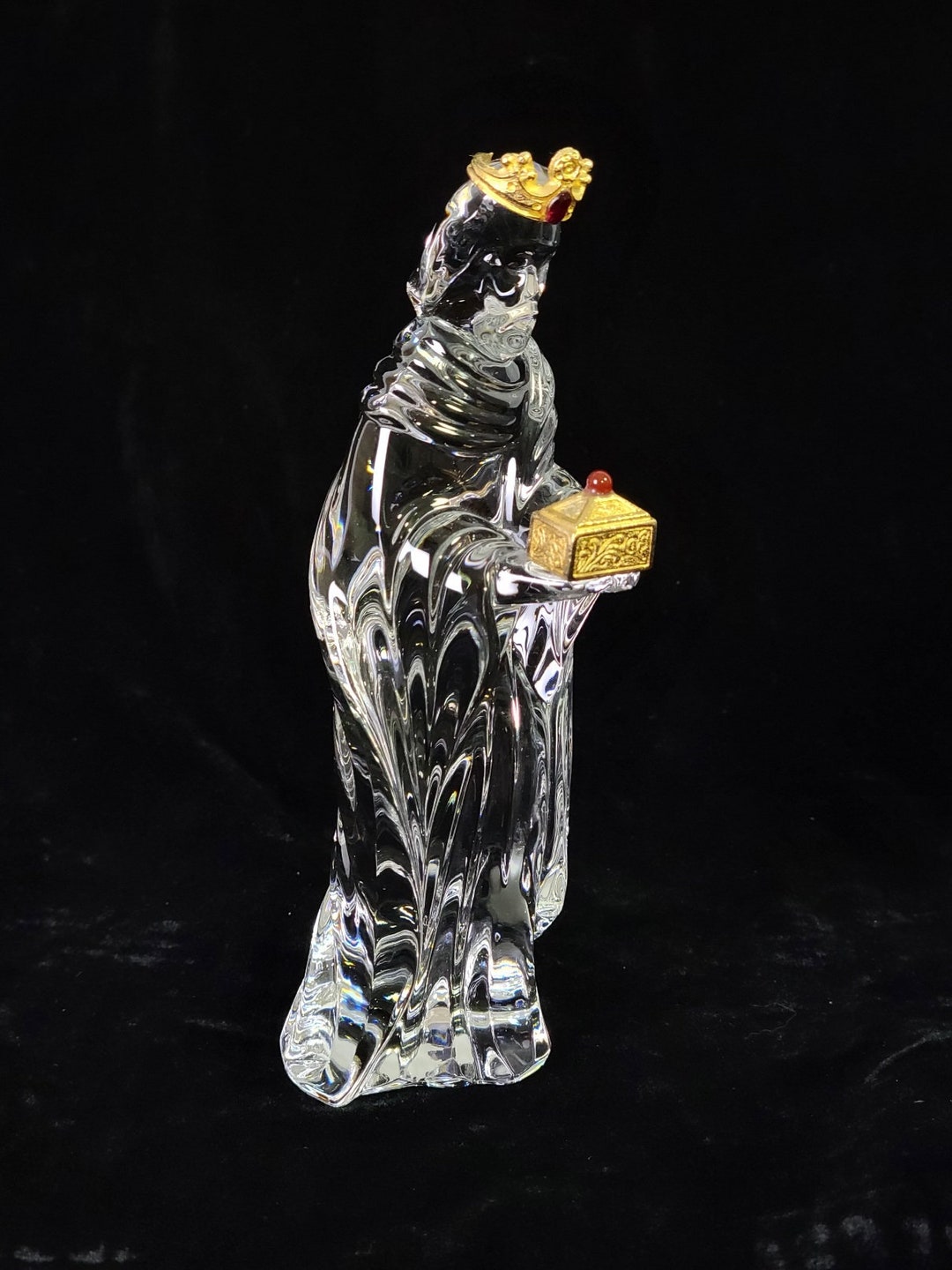 Gorham Crystal Nativity - King Melchior - Original Box - Etsy