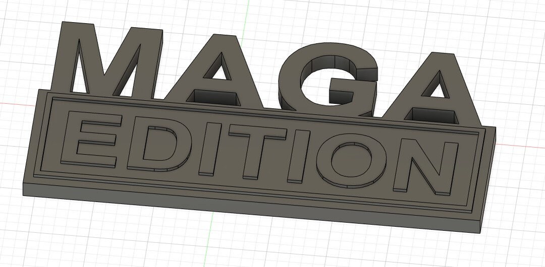 MAGA Vehicle Badge > STL File - Etsy