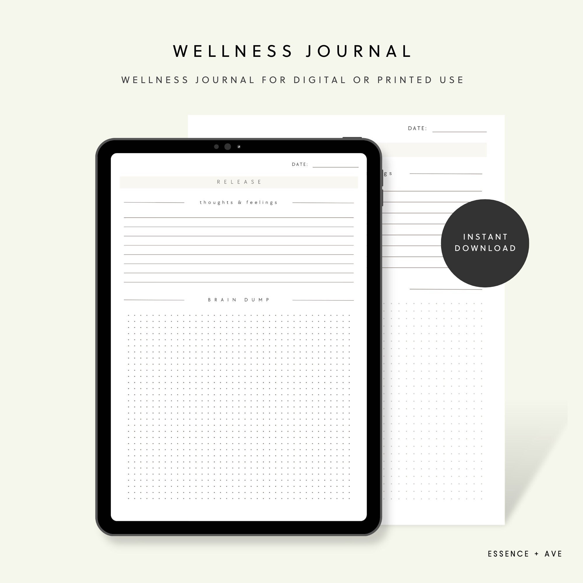 Digital Wellness Journal Self Care Journal, Prompt Journal Mindfulness ...