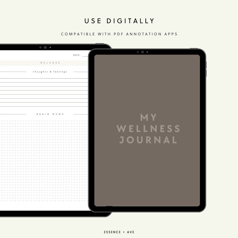 Digital Wellness Journal Self Care Journal, Prompt Journal Mindfulness ...