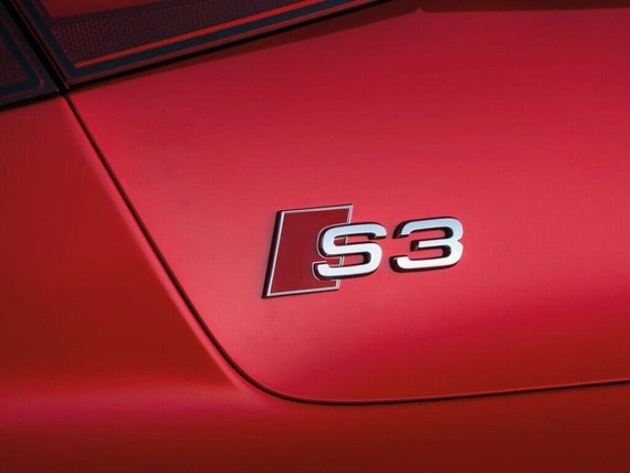 AUDI S3 Emblem Logo Lettering Sticker Boot Rear Chrome | Etsy