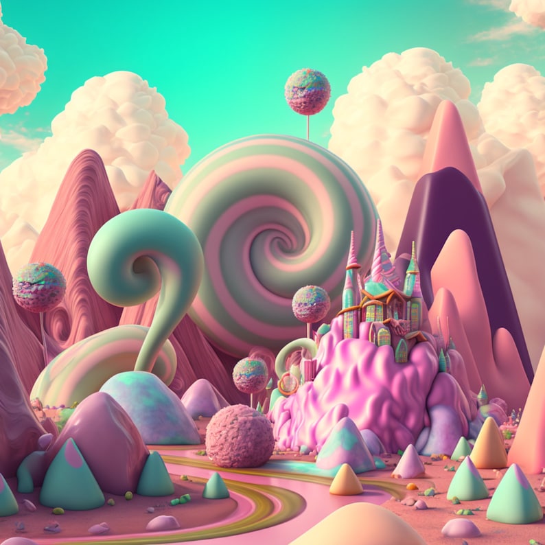 Candy Land Printable Art 3 SETS DOWNLOADABLE, Ready to Print File ...