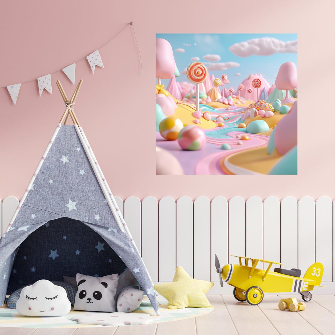 Candy Land Printable Art 5 SETS DOWNLOADABLE, Ready to Print File - Etsy