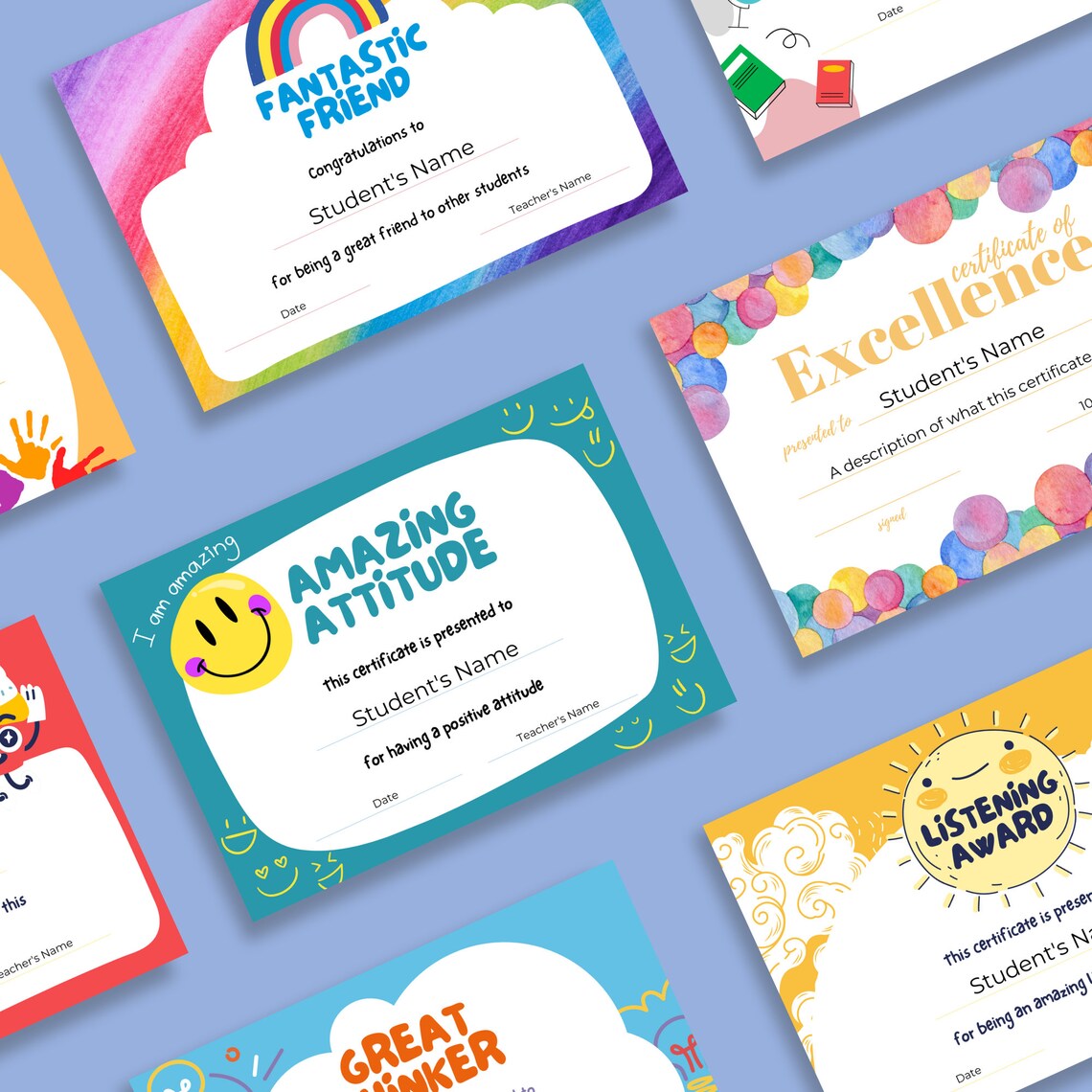 School Awards Certificates Editable Bundle, End of Year Awards ...