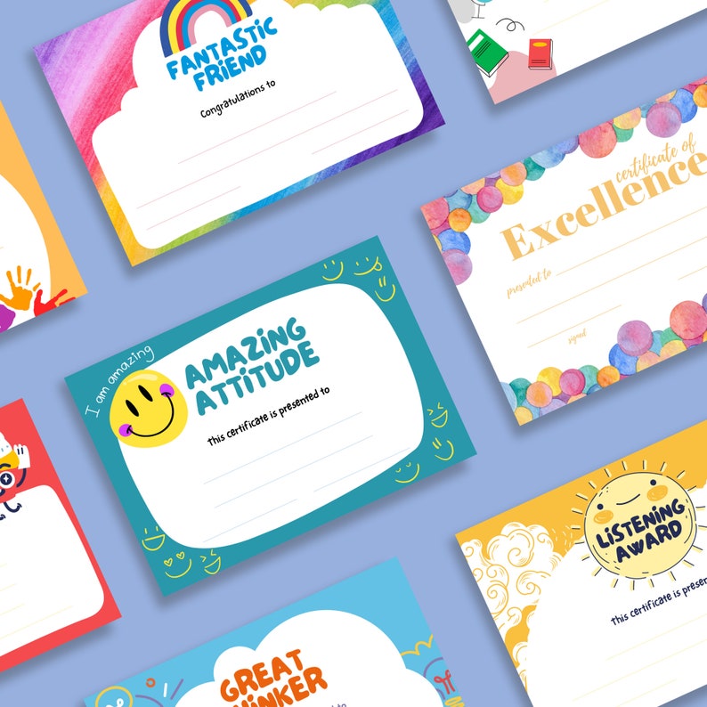 School Awards Certificates Printable Bundle, End of Year Awards ...