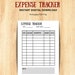 Expense Tracker Printable, Financial Expense Tracker, Fillable PDF ...