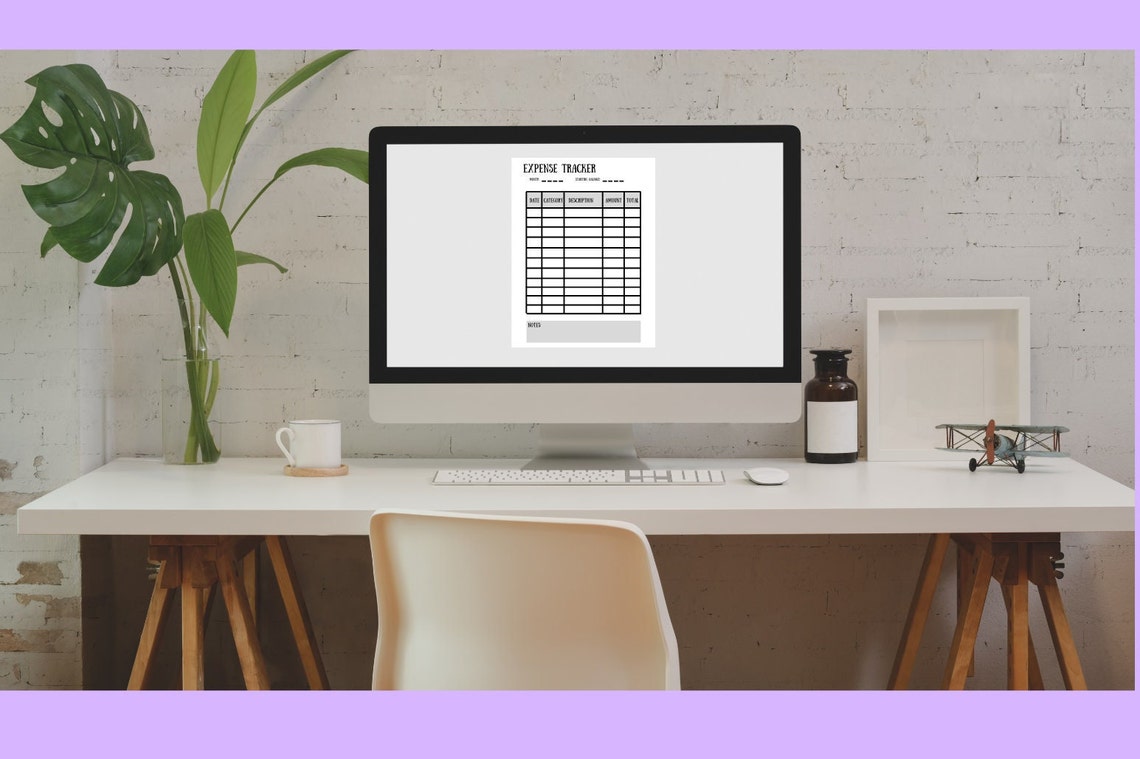 Expense Tracker Printable, Financial Expense Tracker, Fillable PDF ...