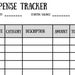 Expense Tracker Printable, Financial Expense Tracker, Fillable PDF ...