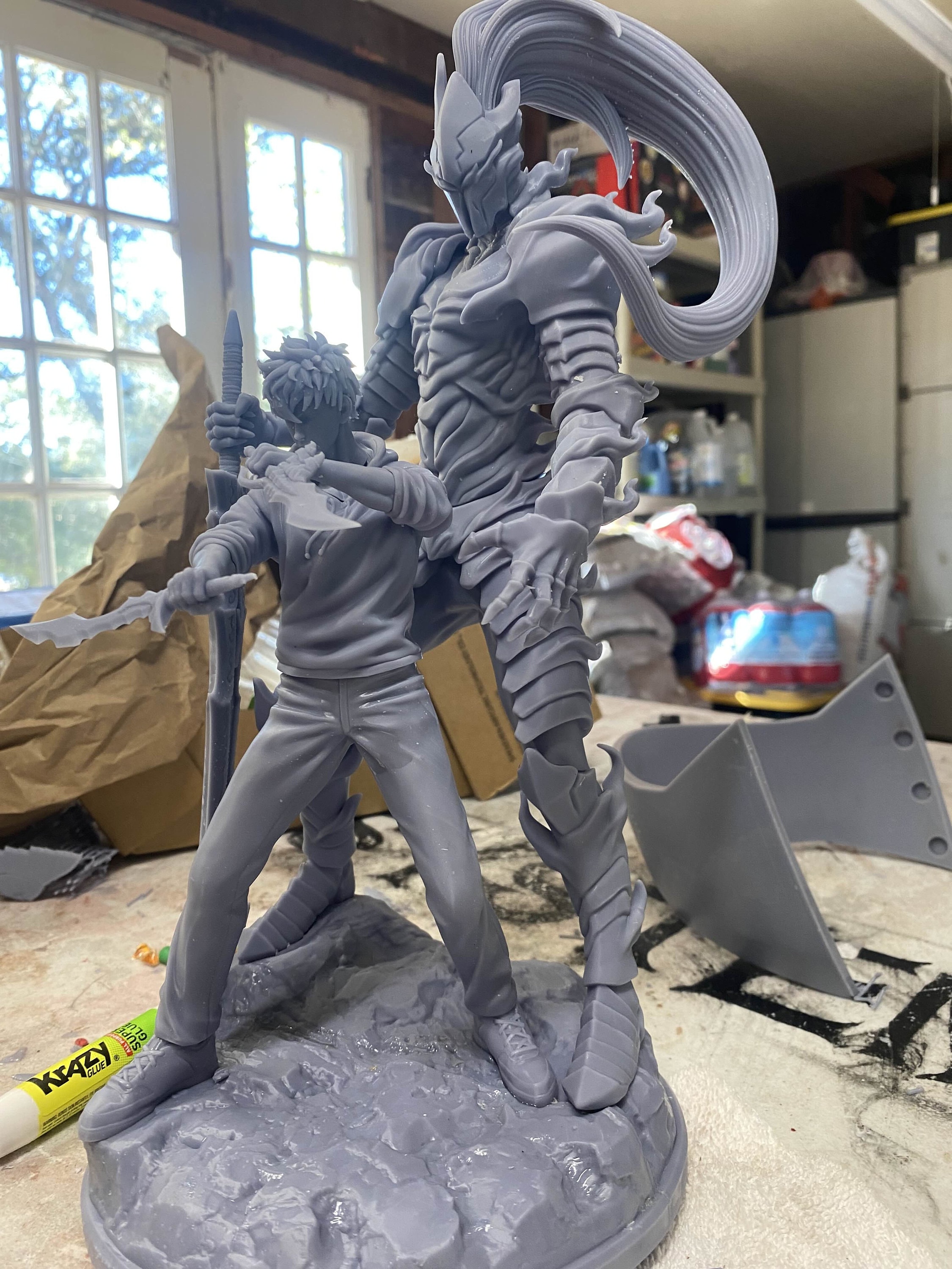 Solo Leveling Figure Igris and Sung Jin-woo - Etsy