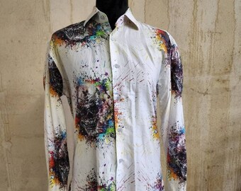 Skeleton Button Shirt - Etsy