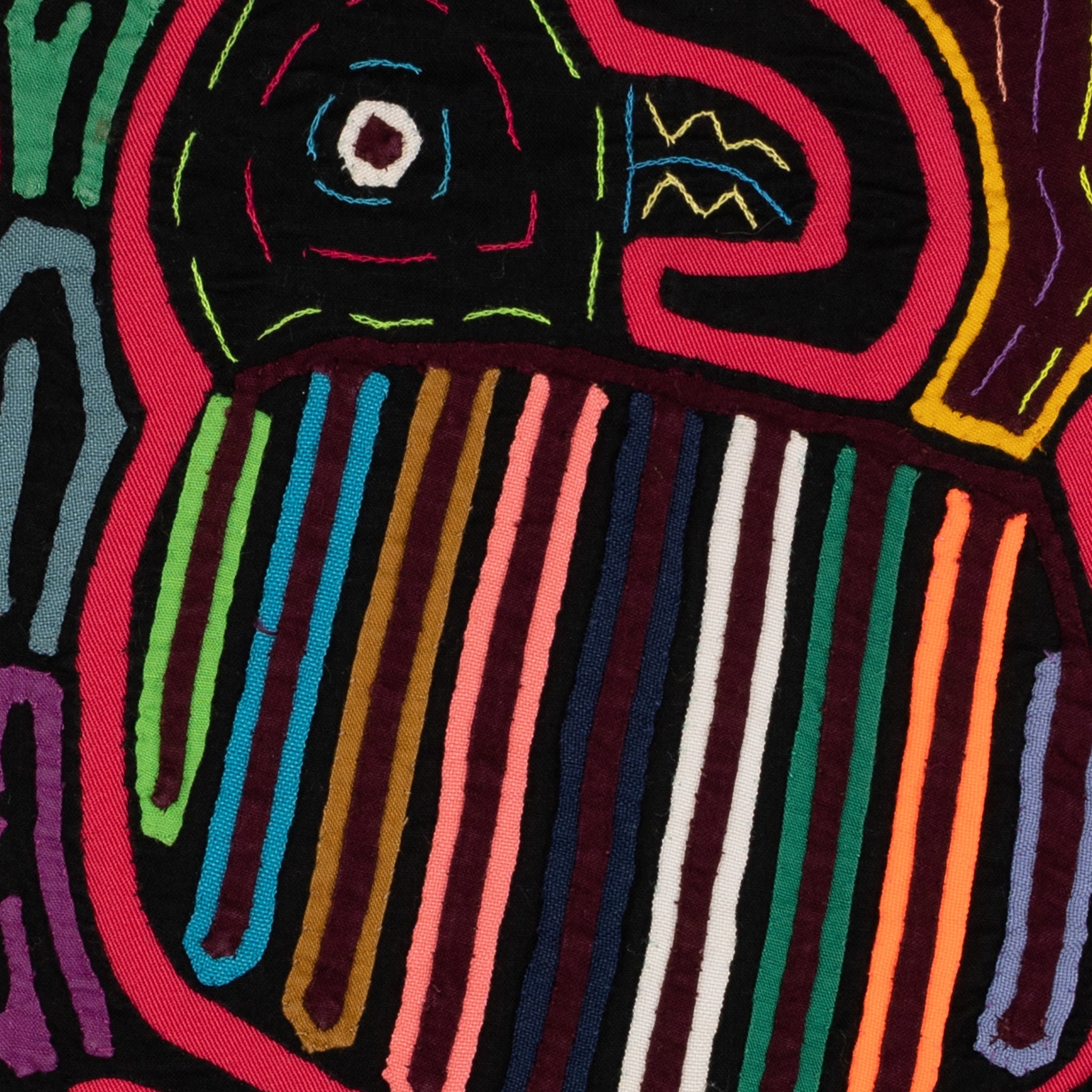 Tale of Two Tails Optical Illusion Mola - Etsy