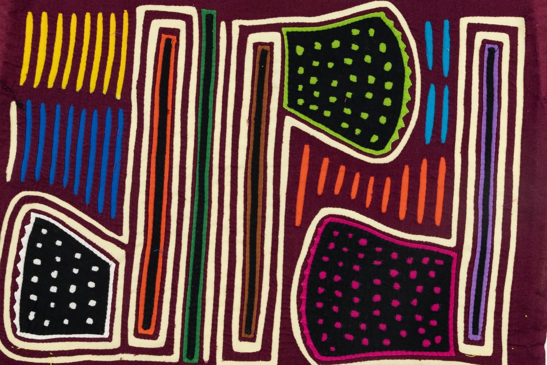 Kuna Indian Hand Stitch Putt Putt Panama Mola Textile Art - Etsy