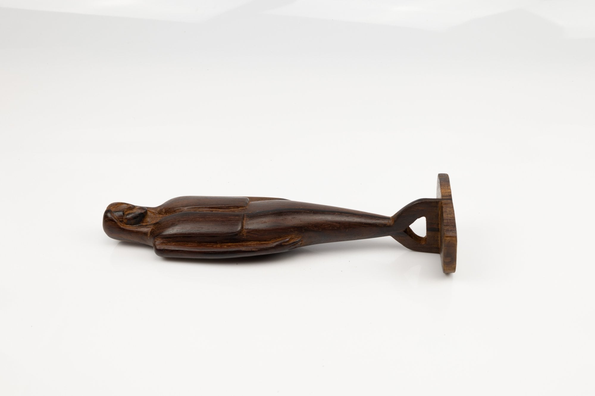 Hand Carved Cocobolo Wood Mermaid Sculpture Made by Indigenous Artisans ...
