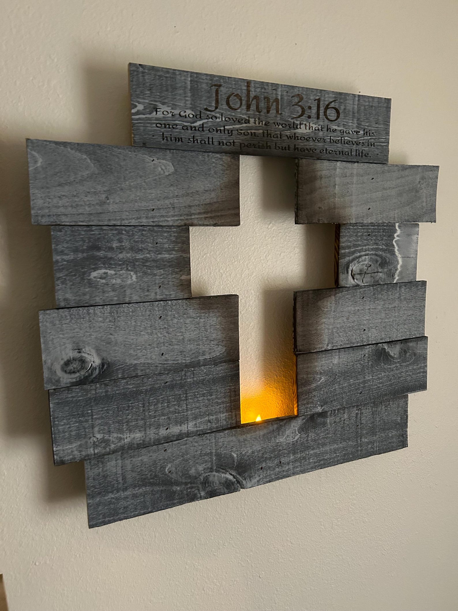Rustic Cross With Custom Engraved Verse - Etsy