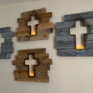 Rustic Cross With Custom Engraved Verse - Etsy