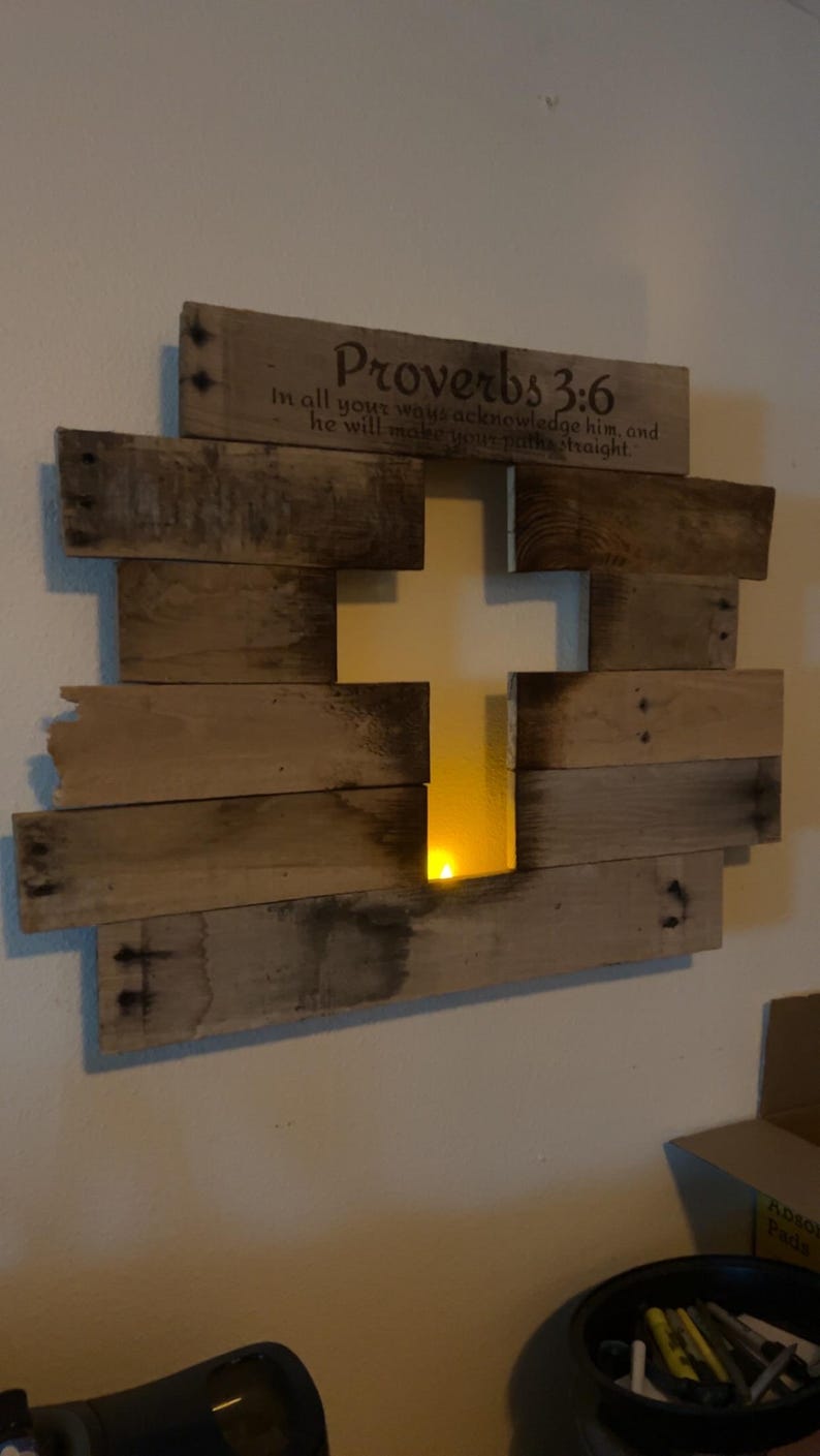 Rustic Cross With Custom Engraved Verse - Etsy