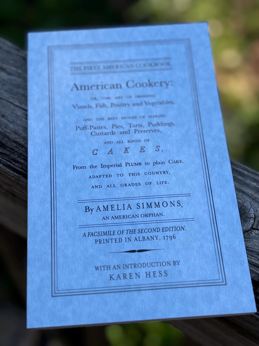 The First American Cookbook American Cookery - Etsy