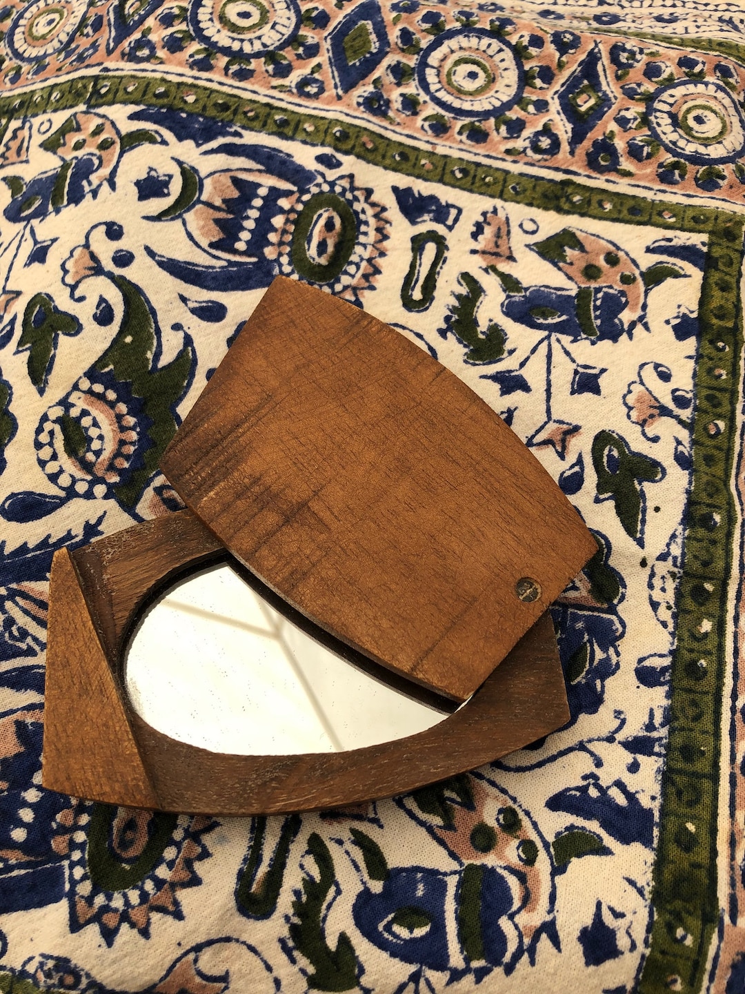 Wooden Folding Pocket Mirror - Etsy