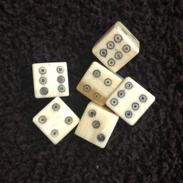 Bone Dice - Etsy
