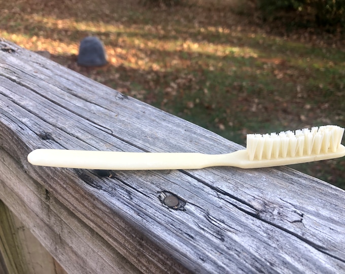Antique French Extra Fine Toothbrush Bovine Bone Handle & Boar Hair ...
