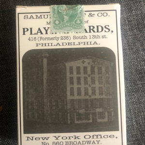 1864 Samuel Hart Playing Card Deck - Etsy