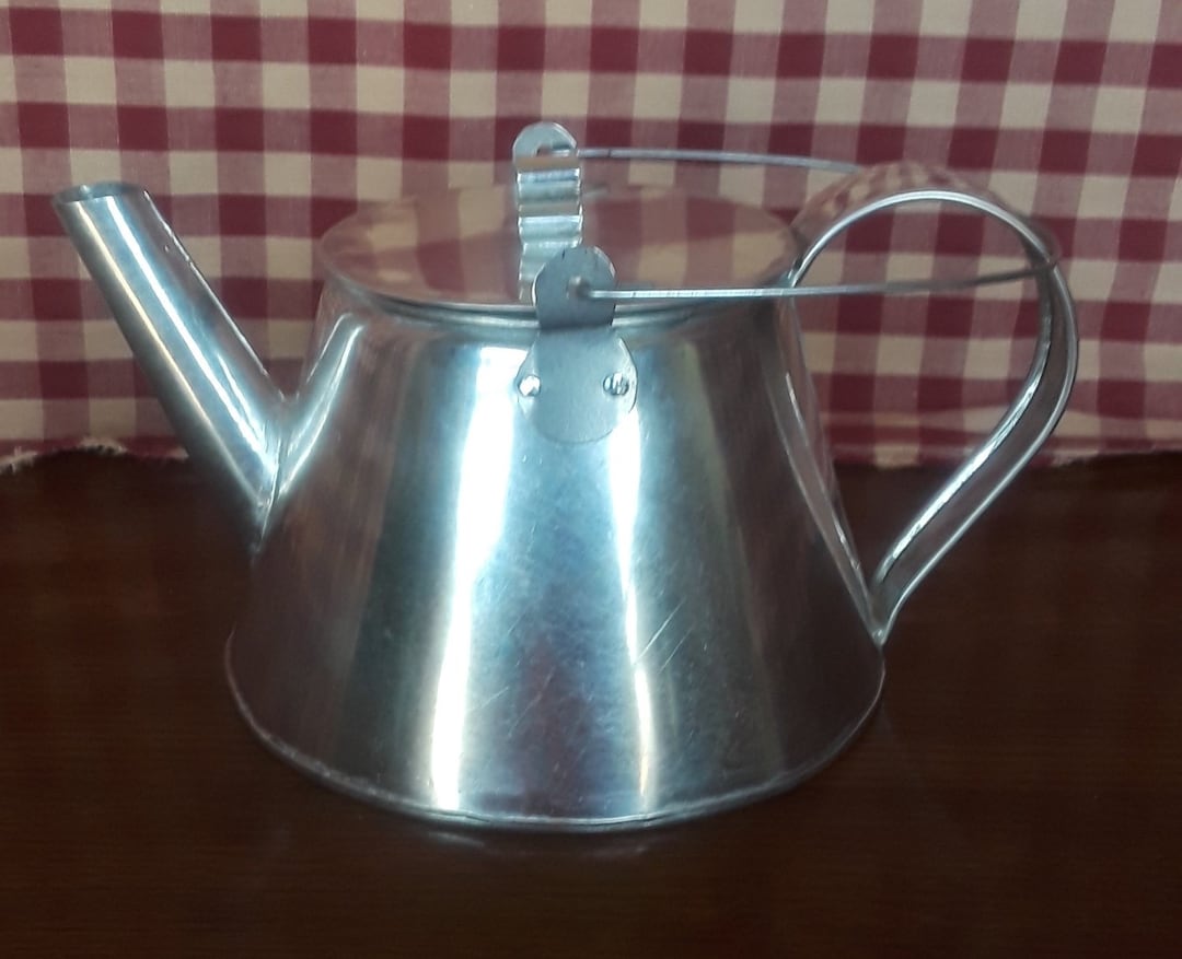 Civil War Tin Tea Pot - Etsy