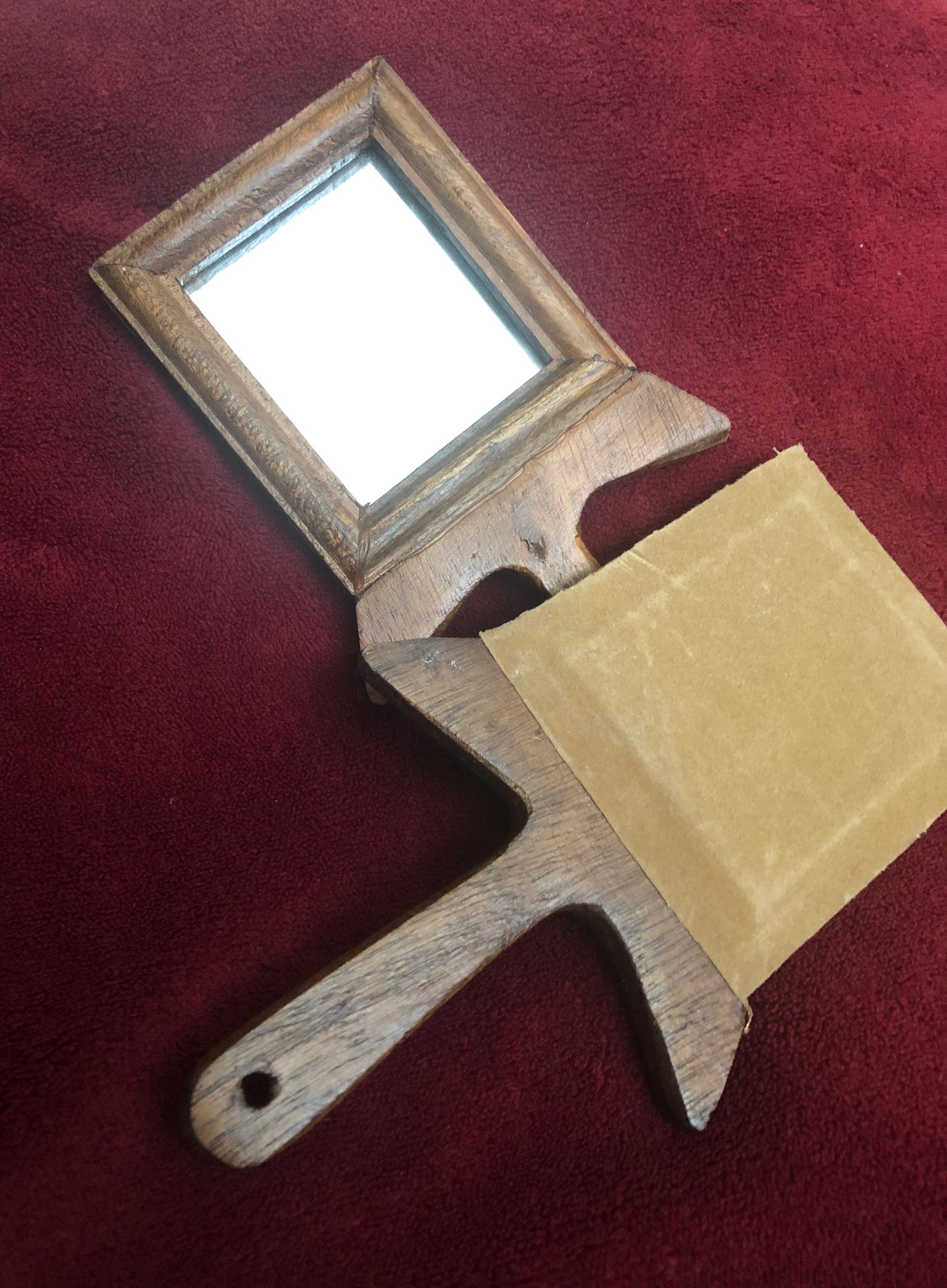 Wooden Hand Mirror - Etsy