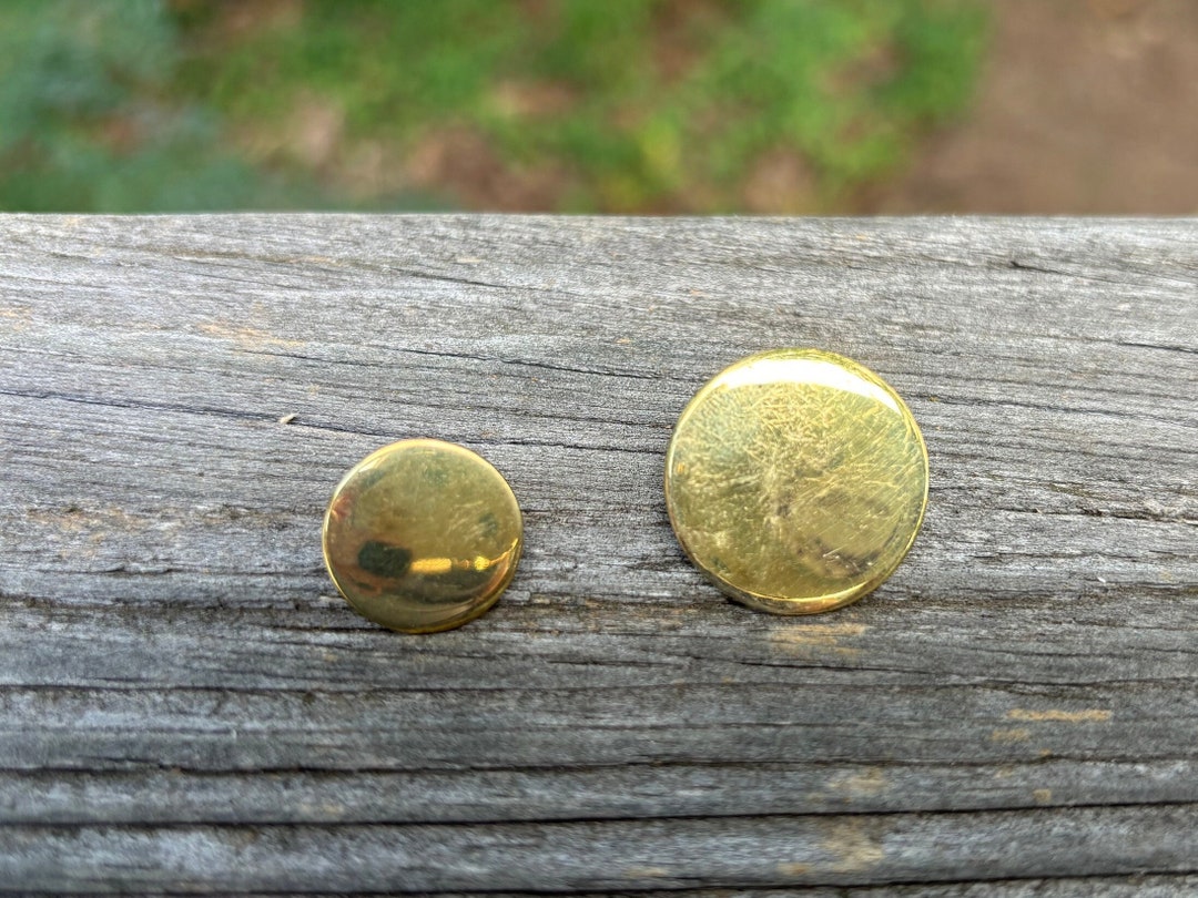 Brass 18th Century Flat Buttons - Etsy