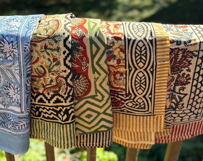 18th Century Block Print Neck Kerchiefs - Etsy