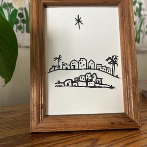 Christmas Art - Bethlehem - Etsy