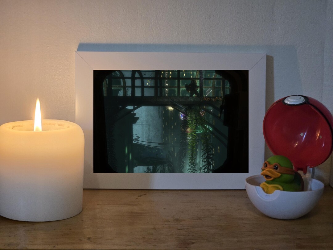 Bioshock Inspired Rapture Big Daddy Custom Framed 6 X 4 Art (black ...