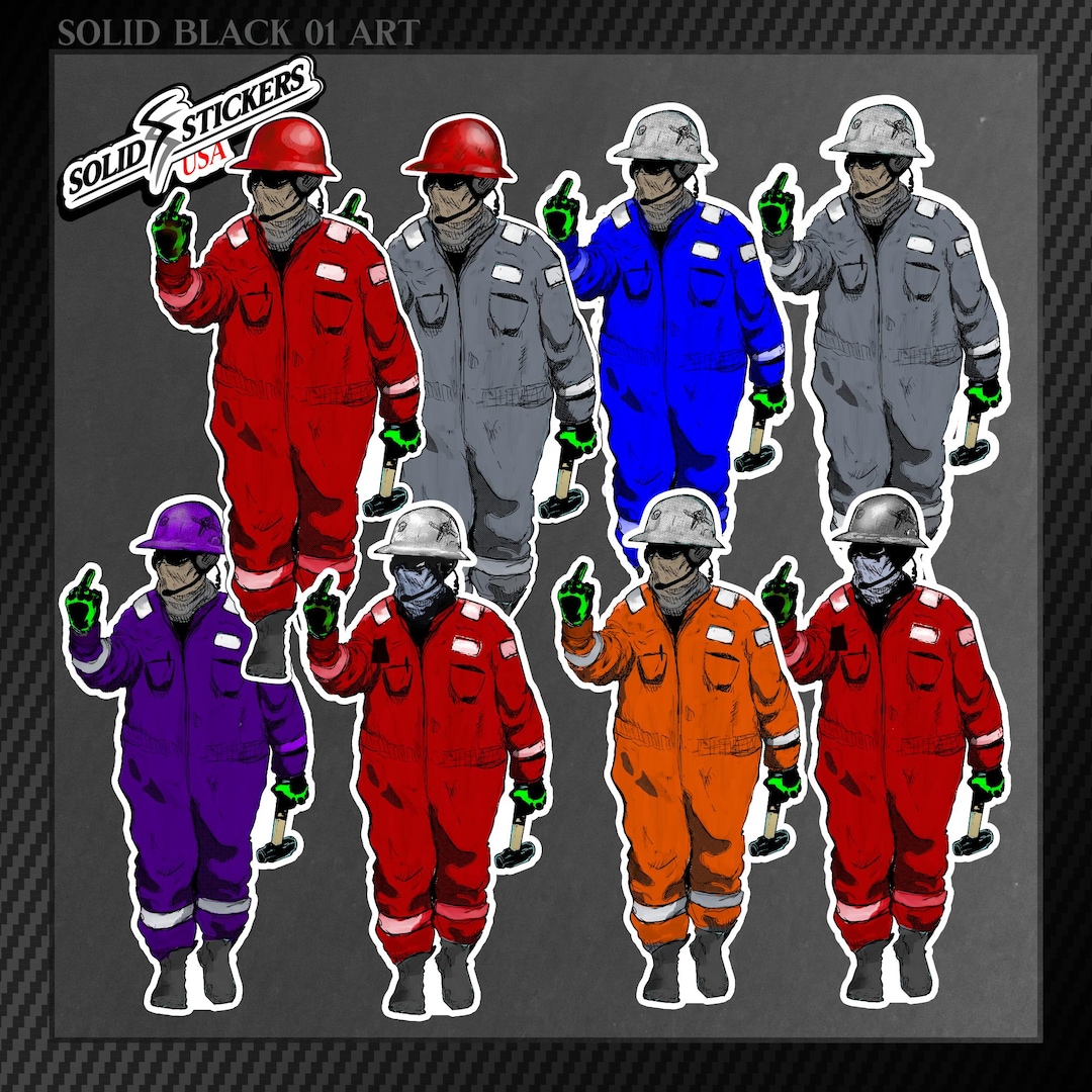 Oilfield Frac Equipment Operator Sticker: Hard Hat Vinyl Decal - Etsy