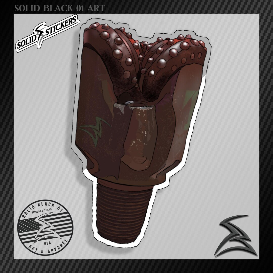 Oilfield Sticker Tricone Drill Bit Sticker for Rig Workers , Drilling ...