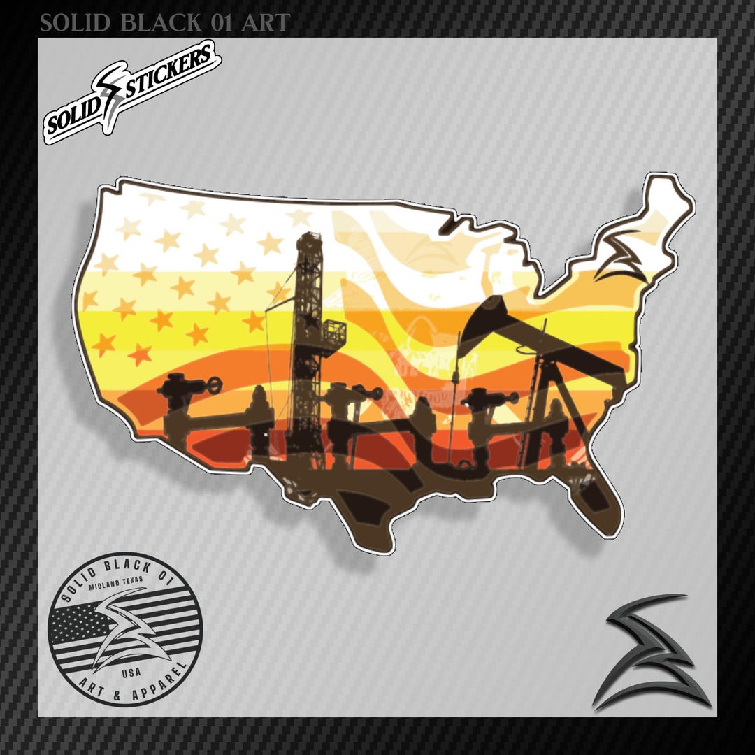 USA Oilfield Sticker Drilling Rig Sticker Frac Manifold Sticker ...