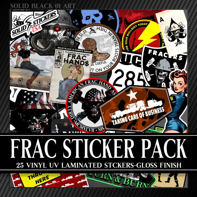 Frac Pack Vinyl Sticker Bundle - Etsy