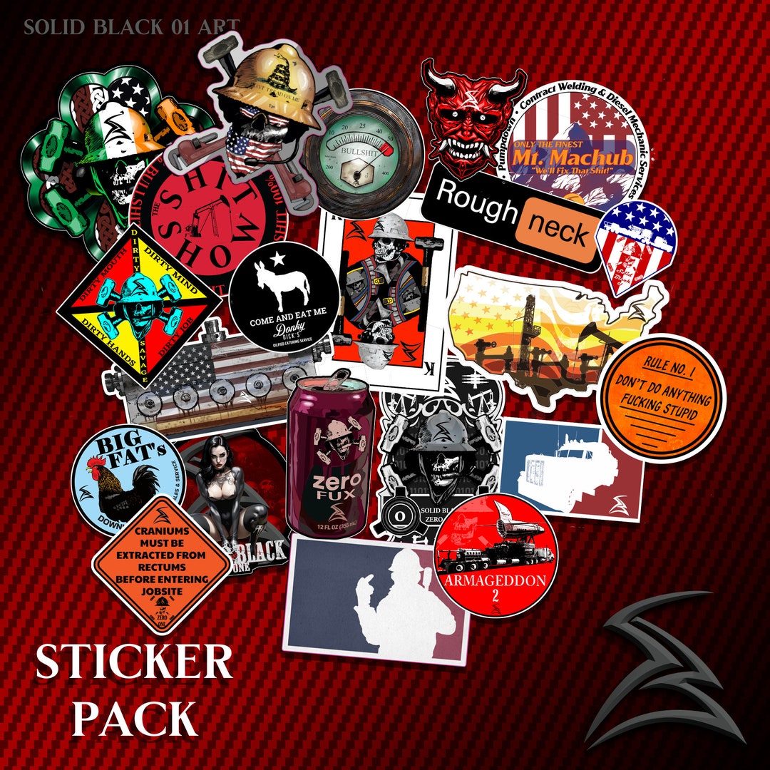 Oilfield Sticker Pack Hard Hat Sticker Bundle Oilfield Frac Work ...