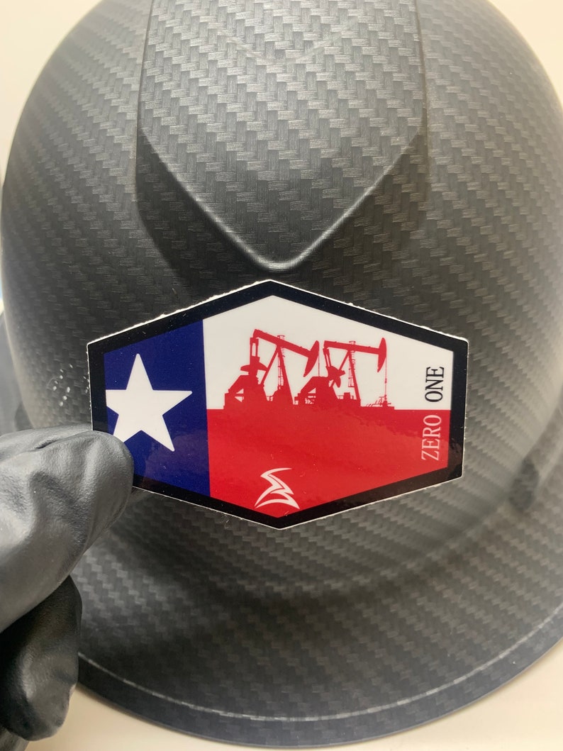 Texas Pumpjacks Oilfield Vinyl Sticker Oil and Gas Vinyl Hardhat Sticker - Etsy