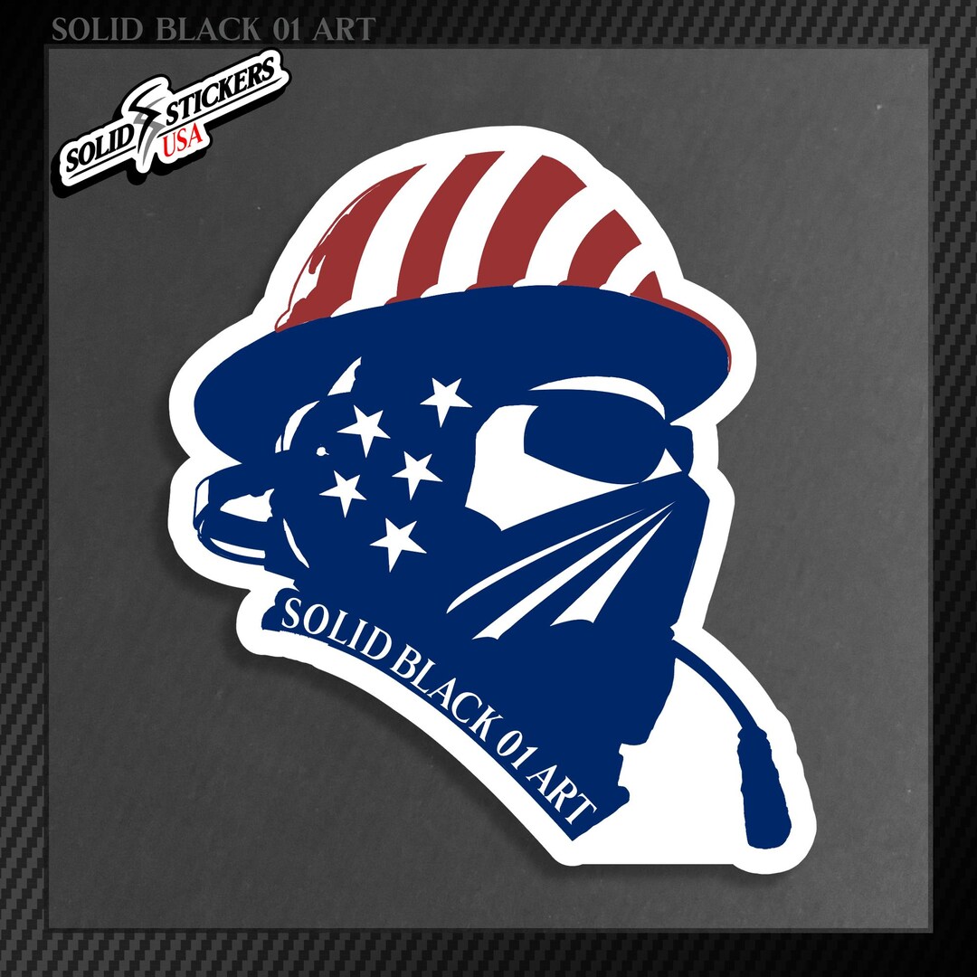 Oilfield Frac Sticker Equipment Operator Red White and Blue Hard Hat ...