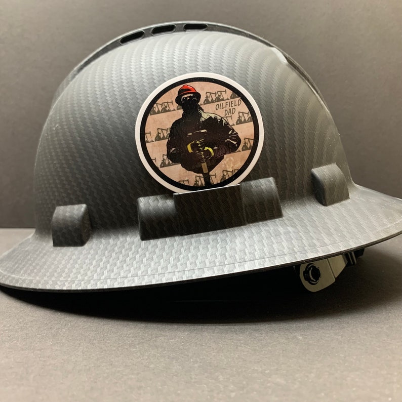 Oilfield Dad Sticker Hard Hat Vinyl Sticker Laptop Frac Hand Roughneck ...